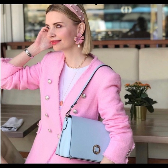 Zara | Jackets & Coats | Zara Tweed Blazer Pink | Poshmark